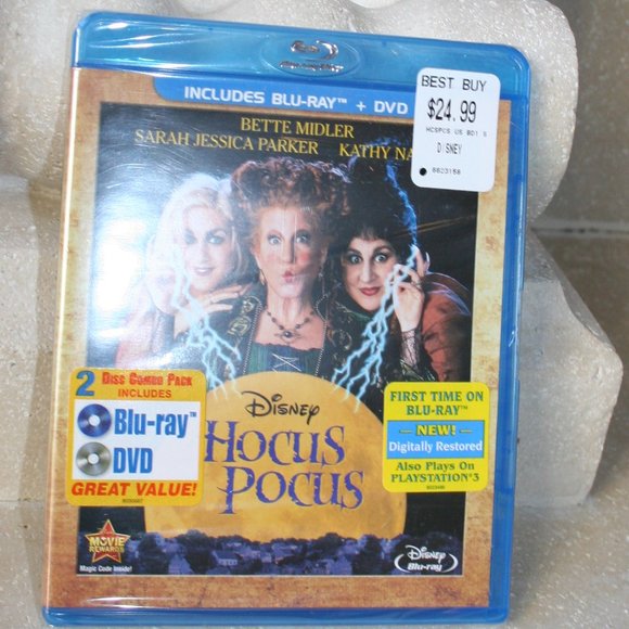 Disney | Other | Disney Hocus Pocus Blueray Dvd Sealed New | Poshmark
